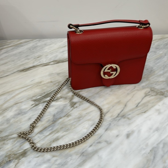 Gucci | Bags | Gucci Shoulder Bag Red | Poshmark